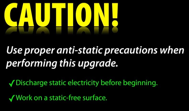 Discharging Static Electricity for Safe Computer Upgrading