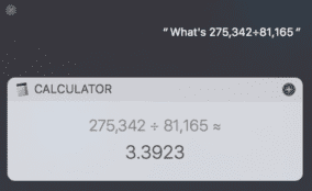 Siri on macOS Sierra: Performing Calculations and Making Conversions