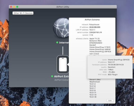 Quick Tip: Navigating the AirPort Utility Summary Screen