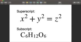 Mac Typing Tip: Subscripts, Superscripts, and Equations