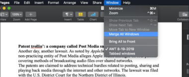 How to Use Tabbed Windows in macOS Apps