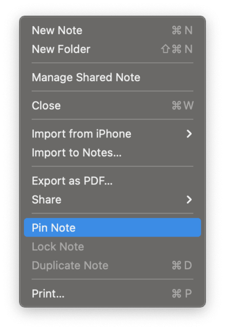 Tech Tip: How to Pin a Note (and More) in macOS Big Sur