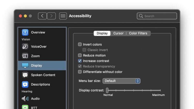How to Adjust Transparency and Contrast in macOS