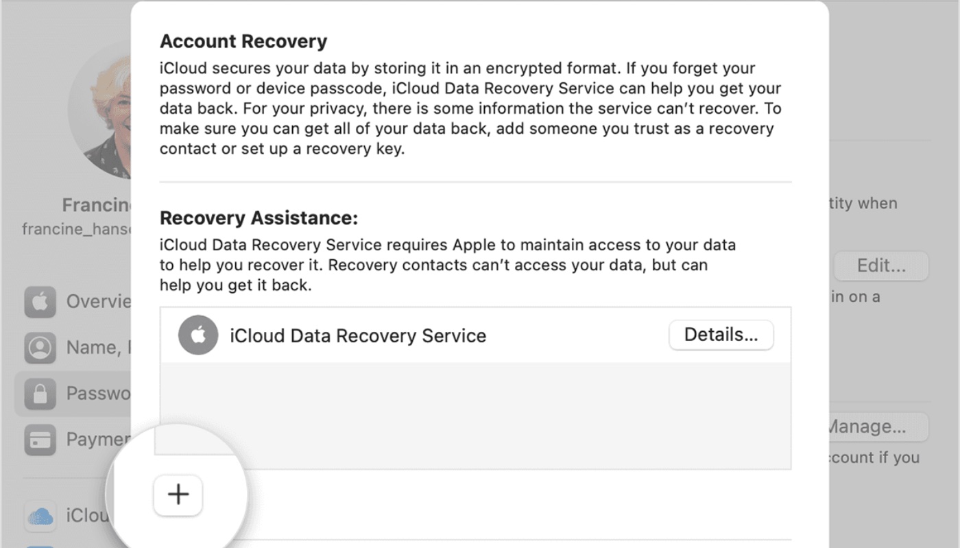 How to Set Up an Account Recovery Contact in macOS Monterey
