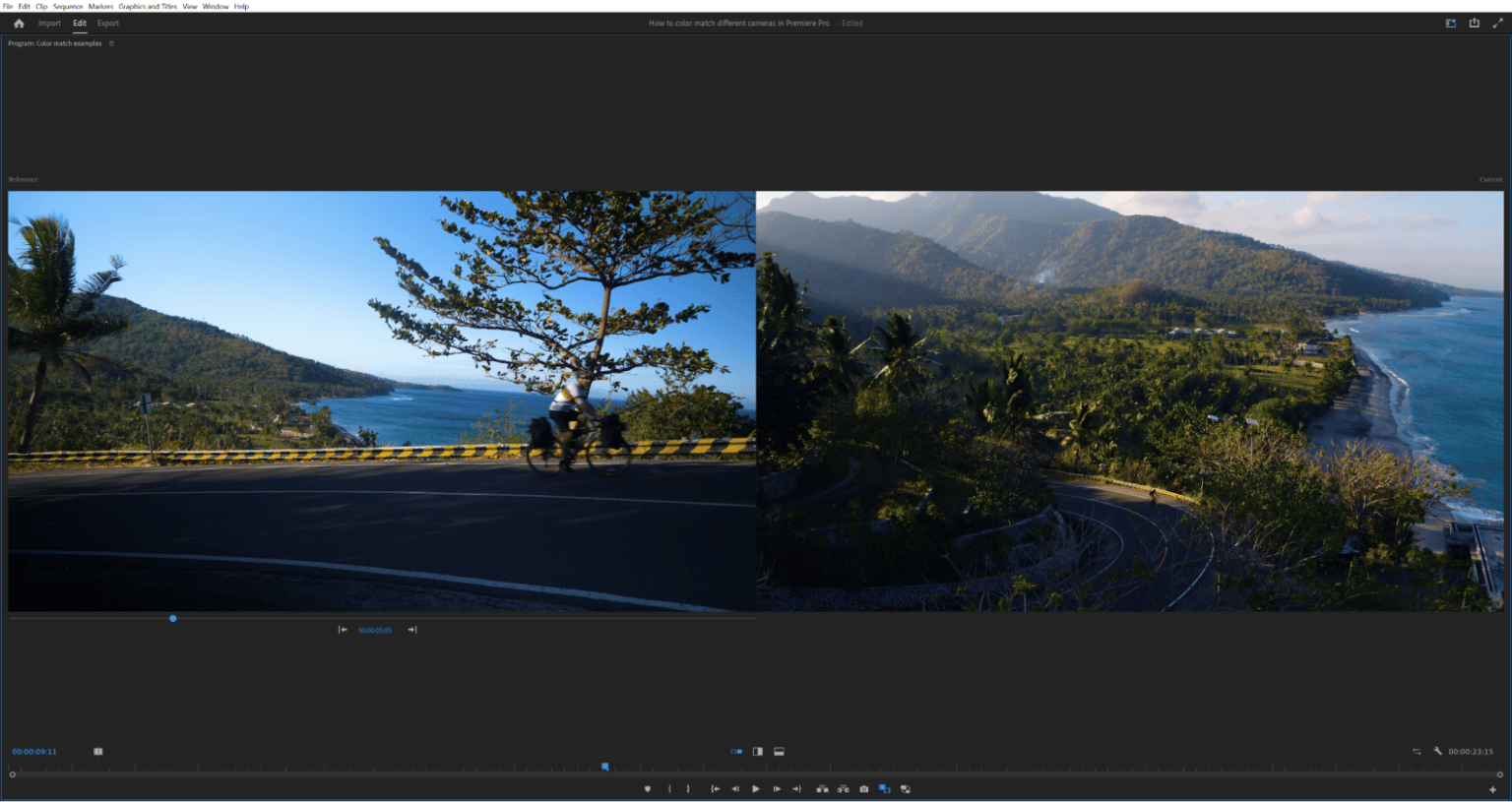 How to Color Match Shots from Different Cameras in Premiere Pro