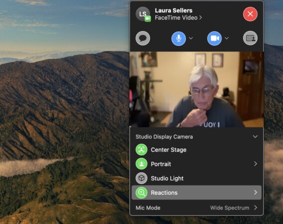How to Use Gesture Reactions in Video Calls in macOS Sonoma