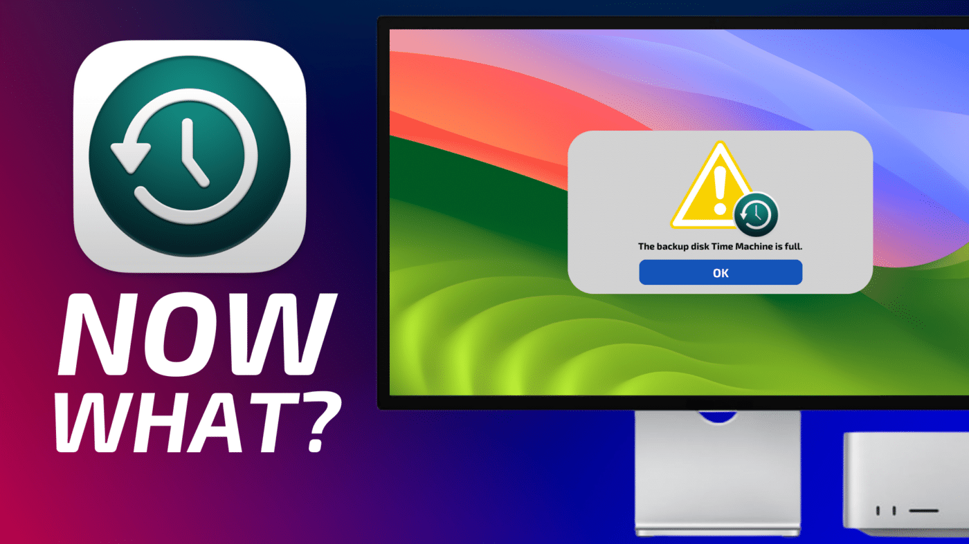 What to do When Your Mac's Time Machine Says Its Backup Drive is Full