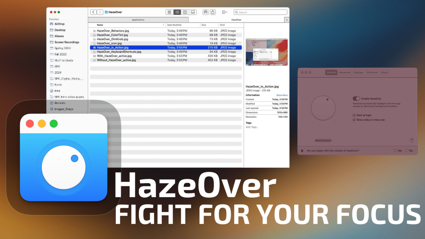Fight Digital Distractions and Improve Your Focus on Mac with HazeOver
