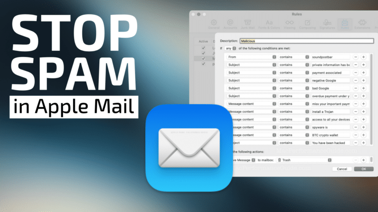 How to Control Spam and Organize Emails in Apple Mail