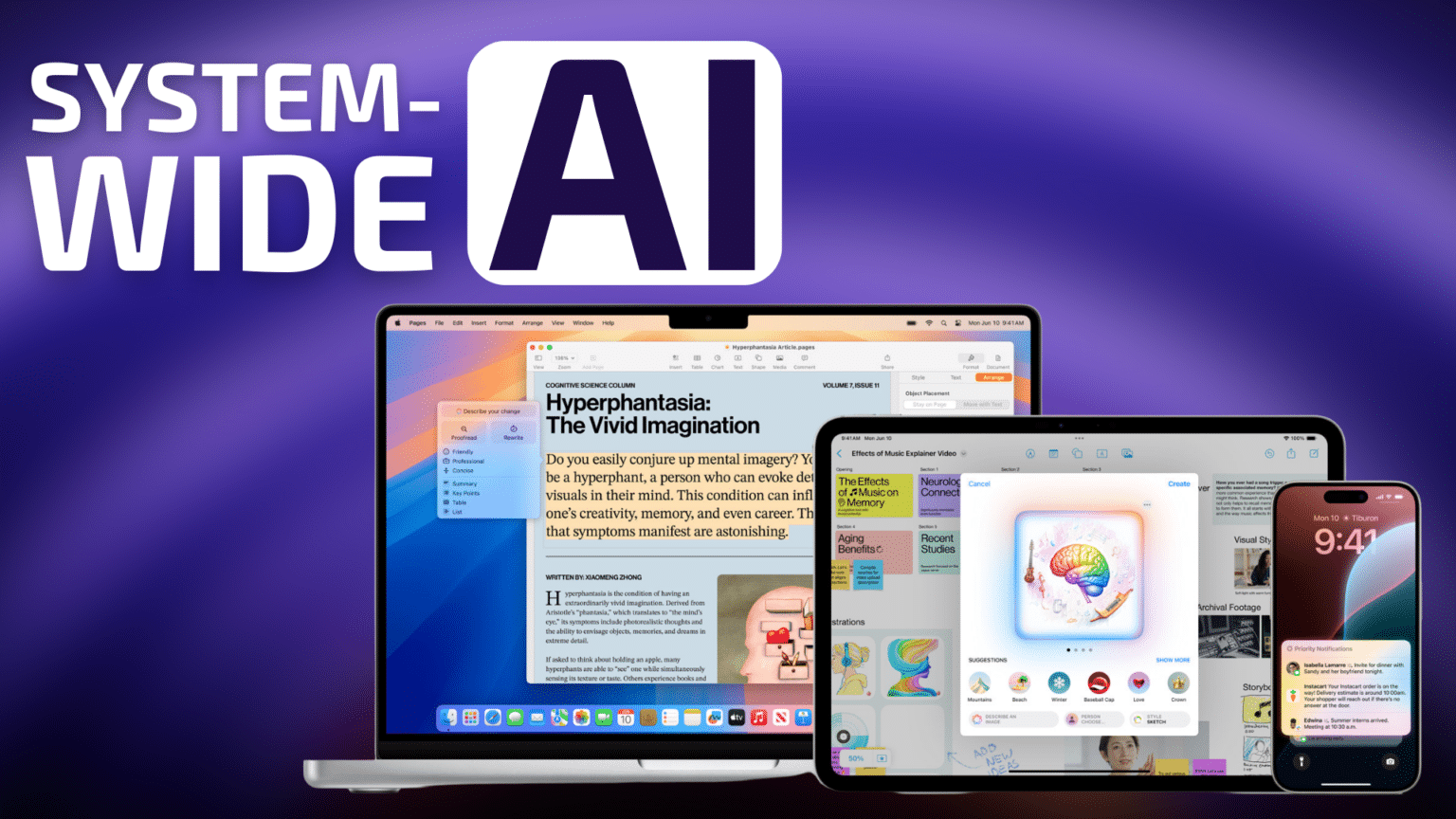 Apple Intelligence: System-Wide AI with Personal Contextual Awareness ...