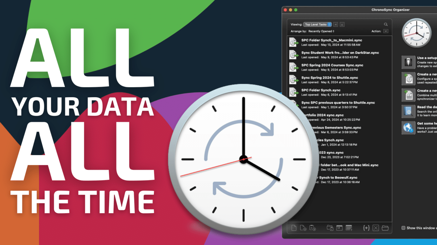 ChronoSync Makes Mac Backups a Breeze