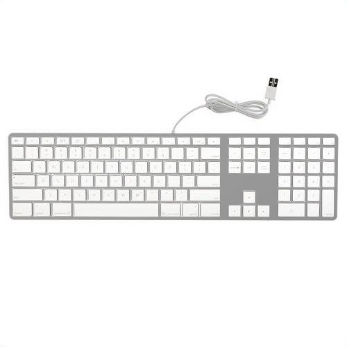 Apple MB110LL/A Aluminum Wired Keyboard with... at MacSales.com