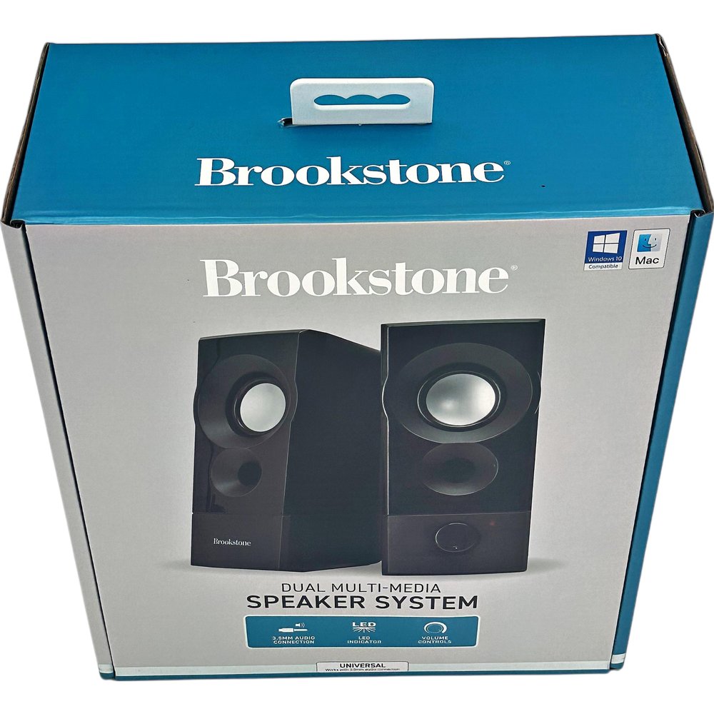 Brookstone 2BRCP0738B0G7 Dual Multi Media Speaker... at MacSales.com