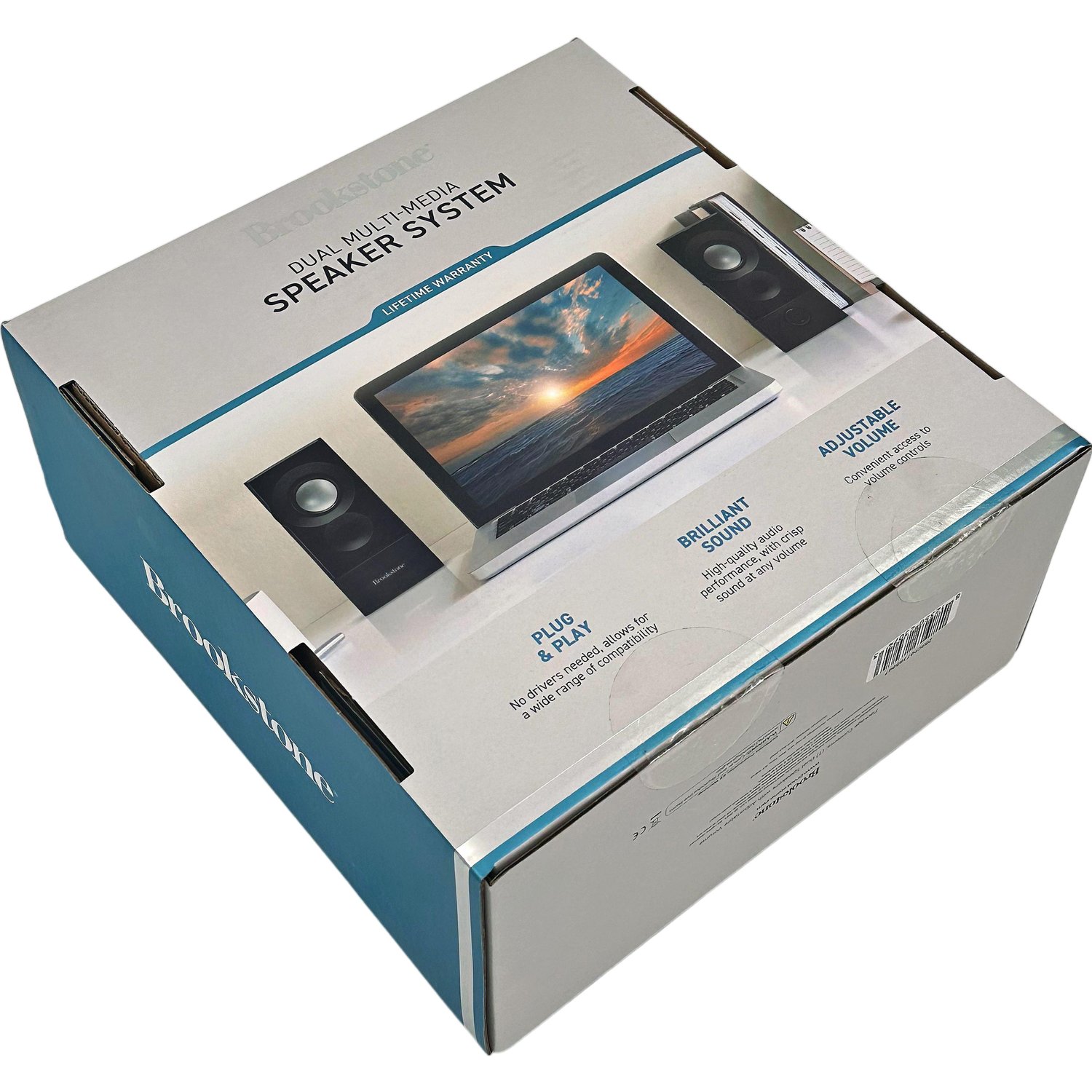 Brookstone 2BRCP0738B0G7 Dual Multi Media Speaker... at MacSales.com