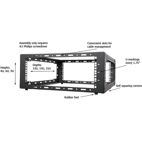 RackSolutions 119-1591 & 119-1752 4U Open Frame... at MacSales.com